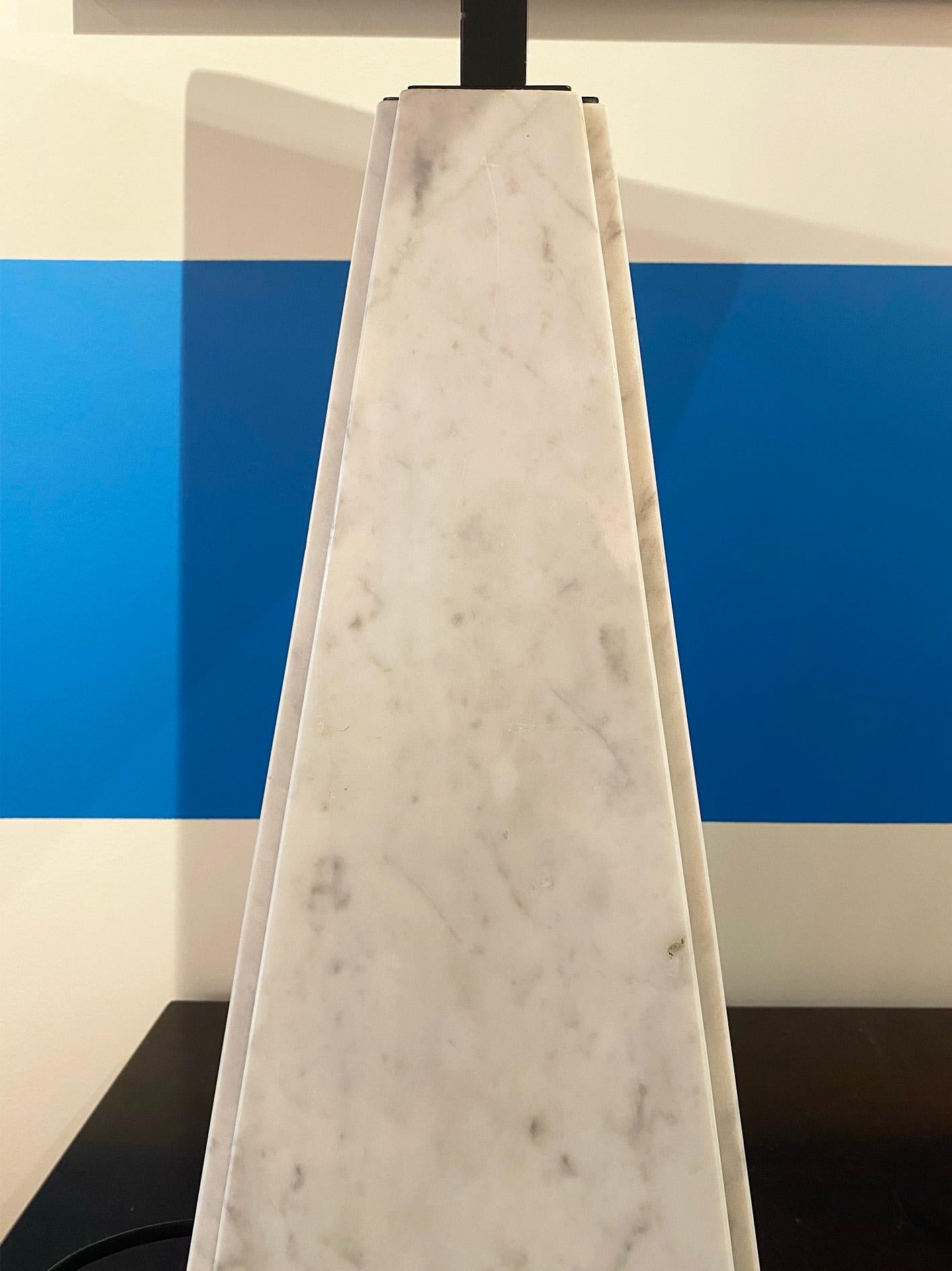 White Marble Abat Jour Table Lamp by Cini Boeri for Arteluce, 1970s For ...