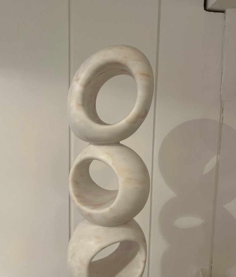 White Marble Abstract Sculpture by Jean Frederic Bourdier For Sale at ...