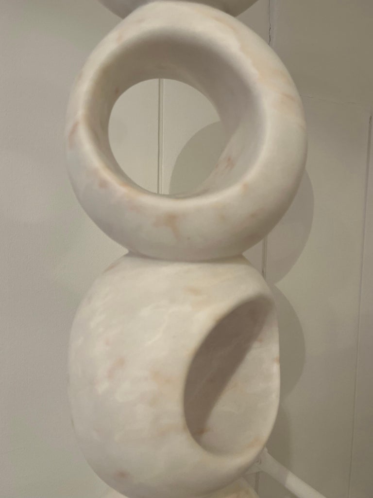 White Marble Abstract Sculpture by Jean Frederic Bourdier For Sale at ...