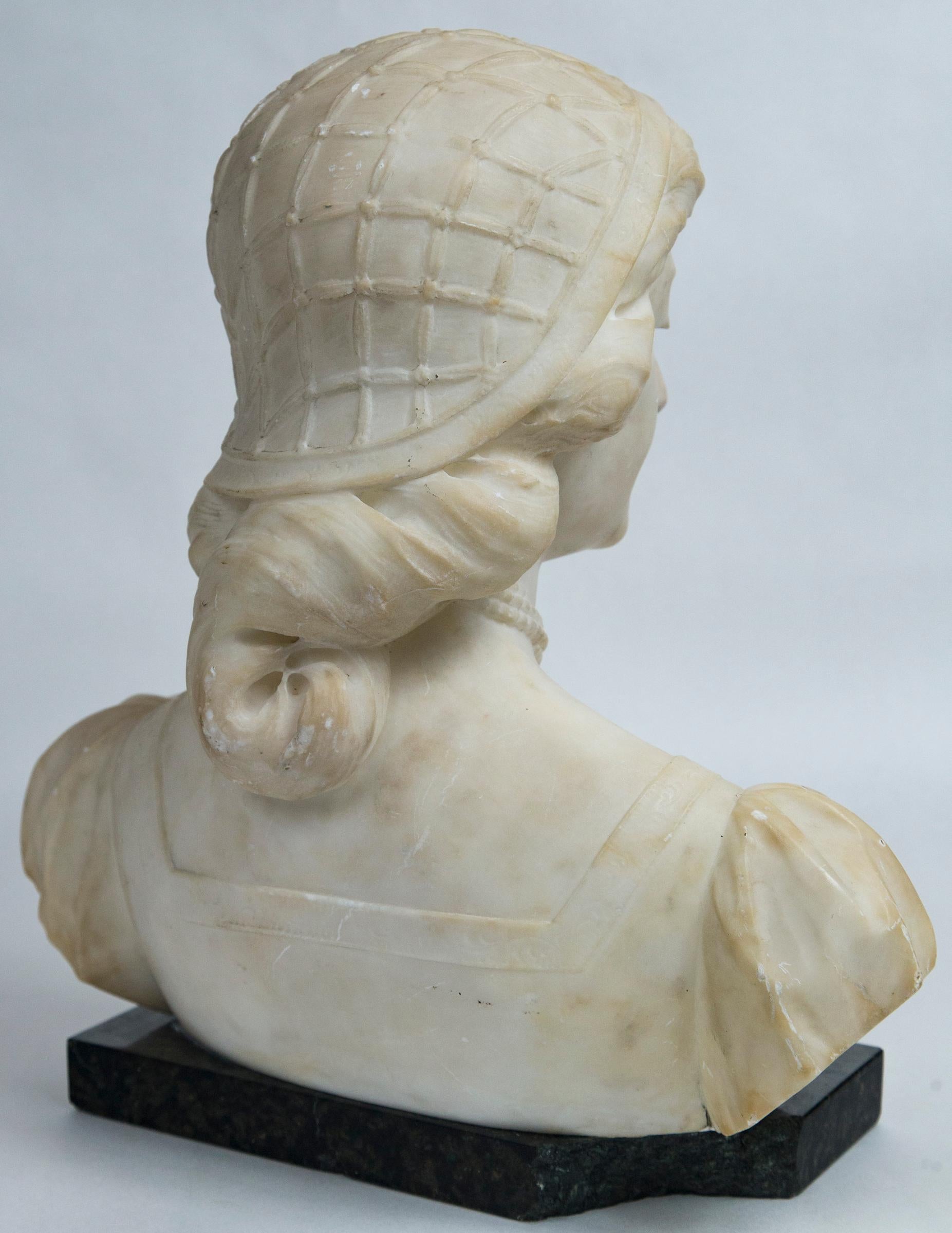 White Marble Bust of a Young Woman For Sale at 1stDibs | bust of a ...