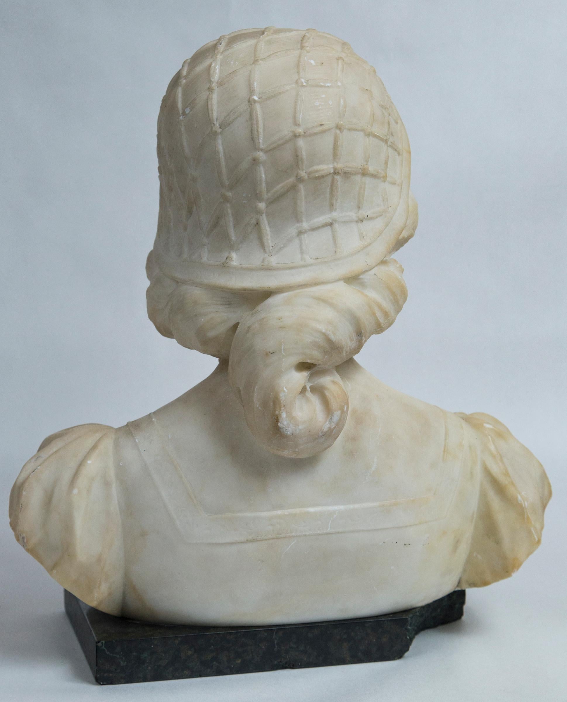 White Marble Bust of a Young Woman For Sale at 1stDibs | bust of a ...