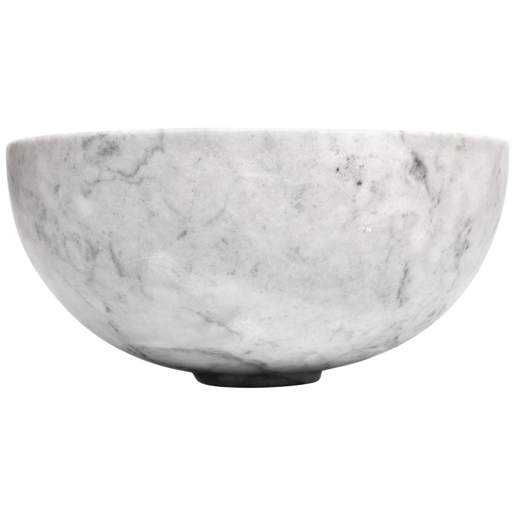 White marble carved small Bowl For Sale at 1stDibs | small marble bowl ...