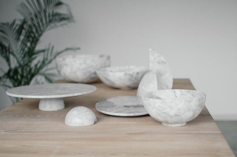 White marble carved small Bowl For Sale at 1stDibs | small marble bowl ...