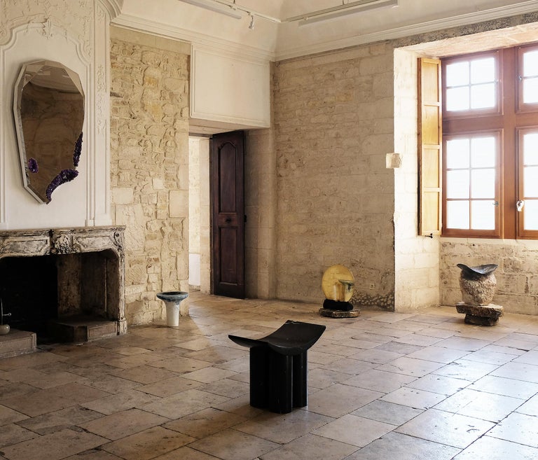 White Marble Gamma Stool by Pietro Franceschini For Sale at 1stDibs