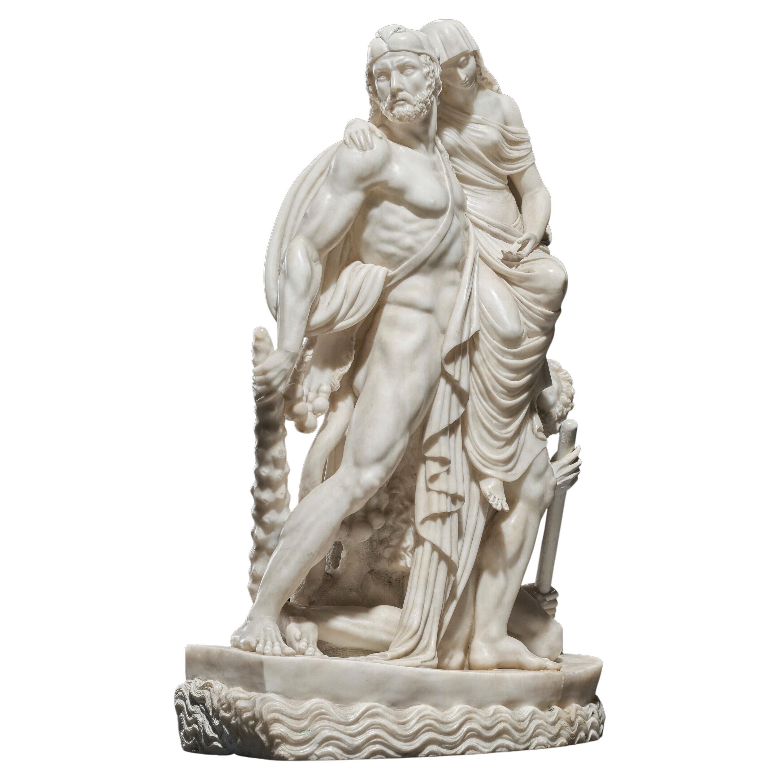 White Marble Group of Hercules, Deianira, and Nessus For Sale at 1stDibs