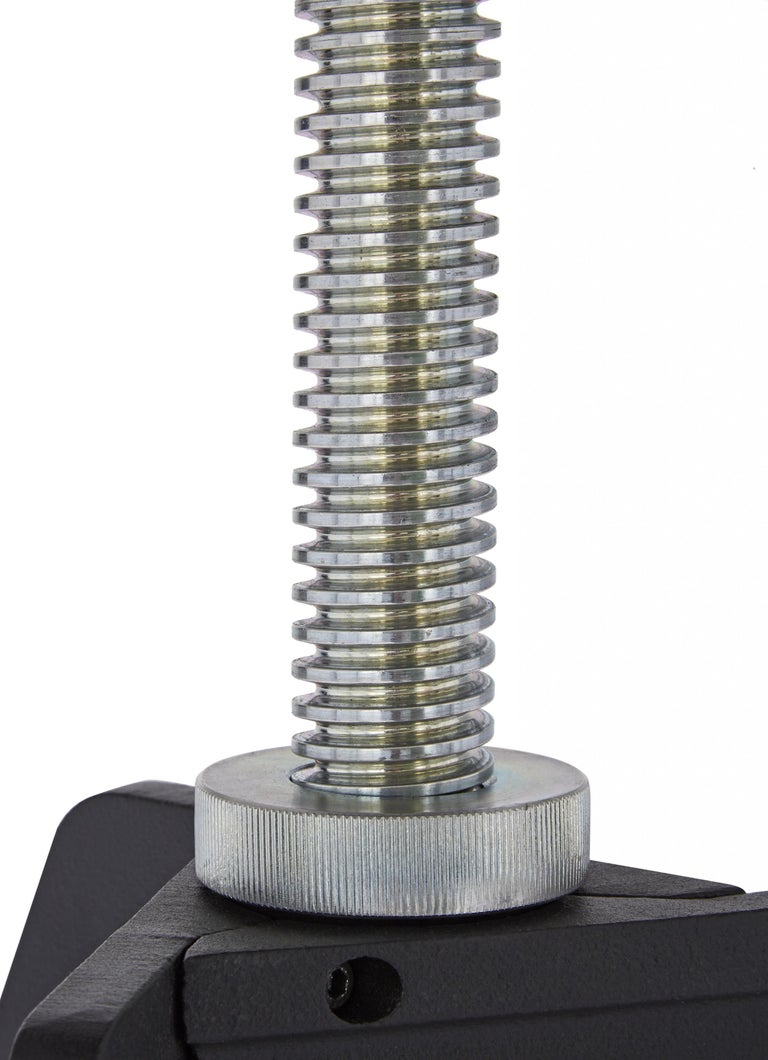 White Marble-Top Adjustable Height Screw Cafe Table, 900mm top For Sale ...