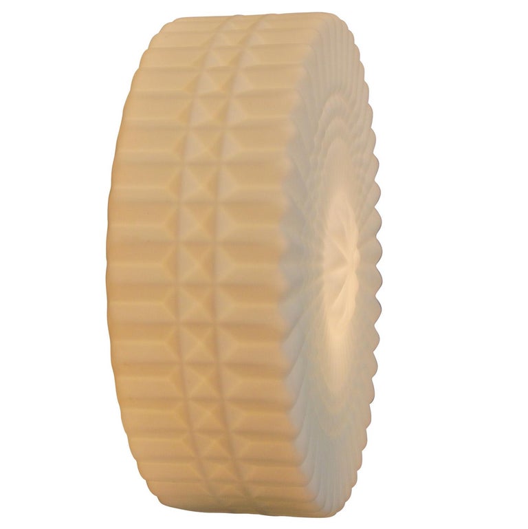 White Mat Opaline Glass Vintage Industrial Scone Wall Lamps Flush ...