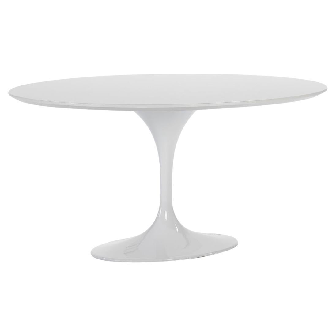 White Marble And Aluminum Dining Table by Thai Natura For Sale at 1stDibs