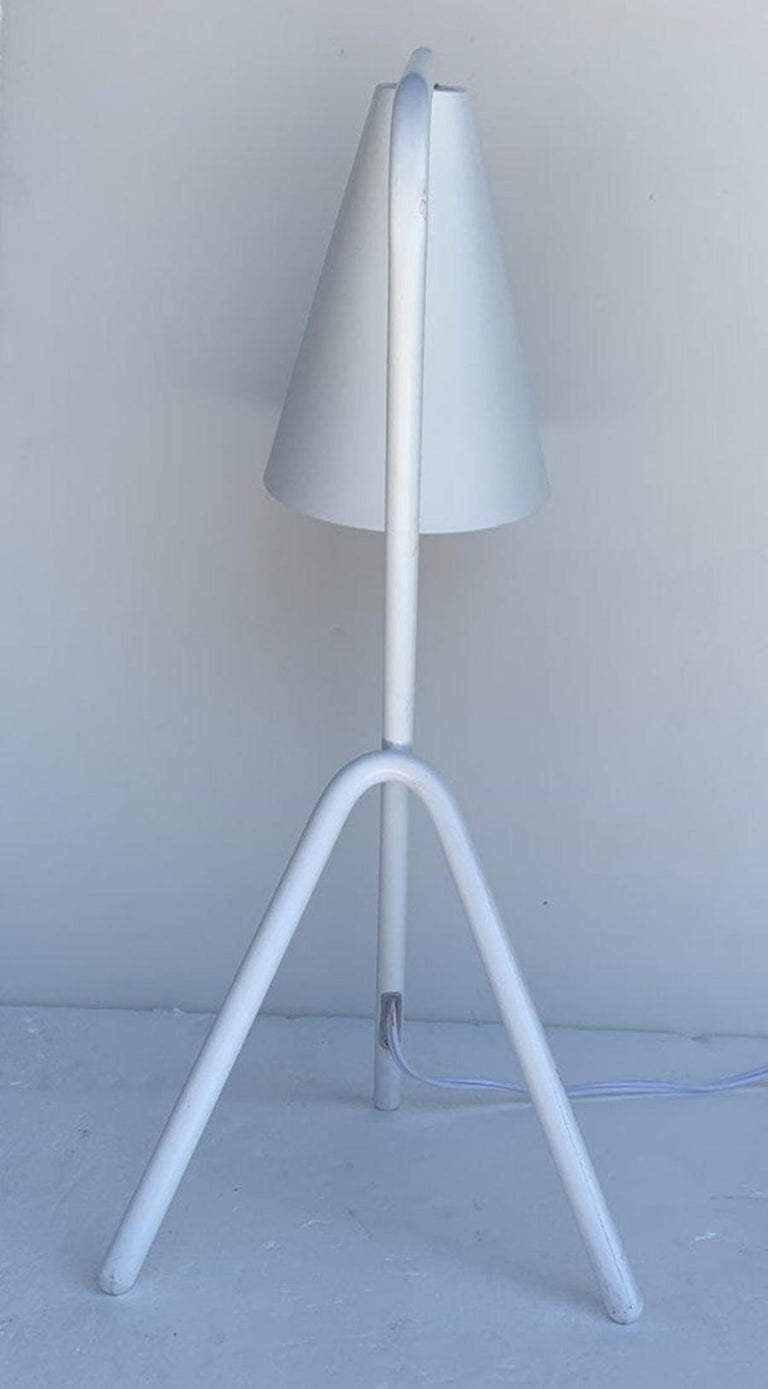 White Metal Lamp by Tarogo, Japan at 1stDibs | tarogo lamps, tarogo ...