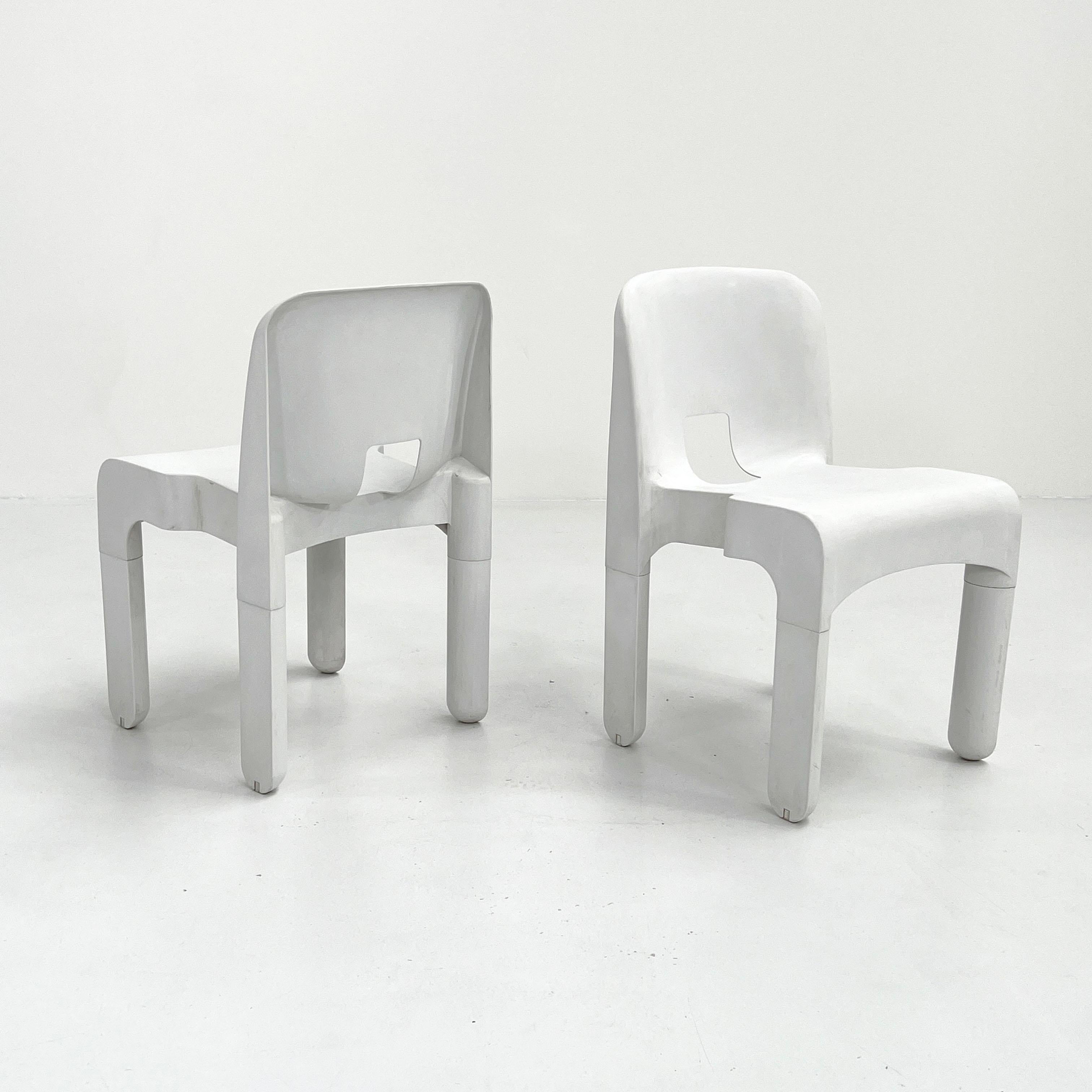 White Model 4867 Universale Chair by Joe Colombo for Kartell, 1970s at ...