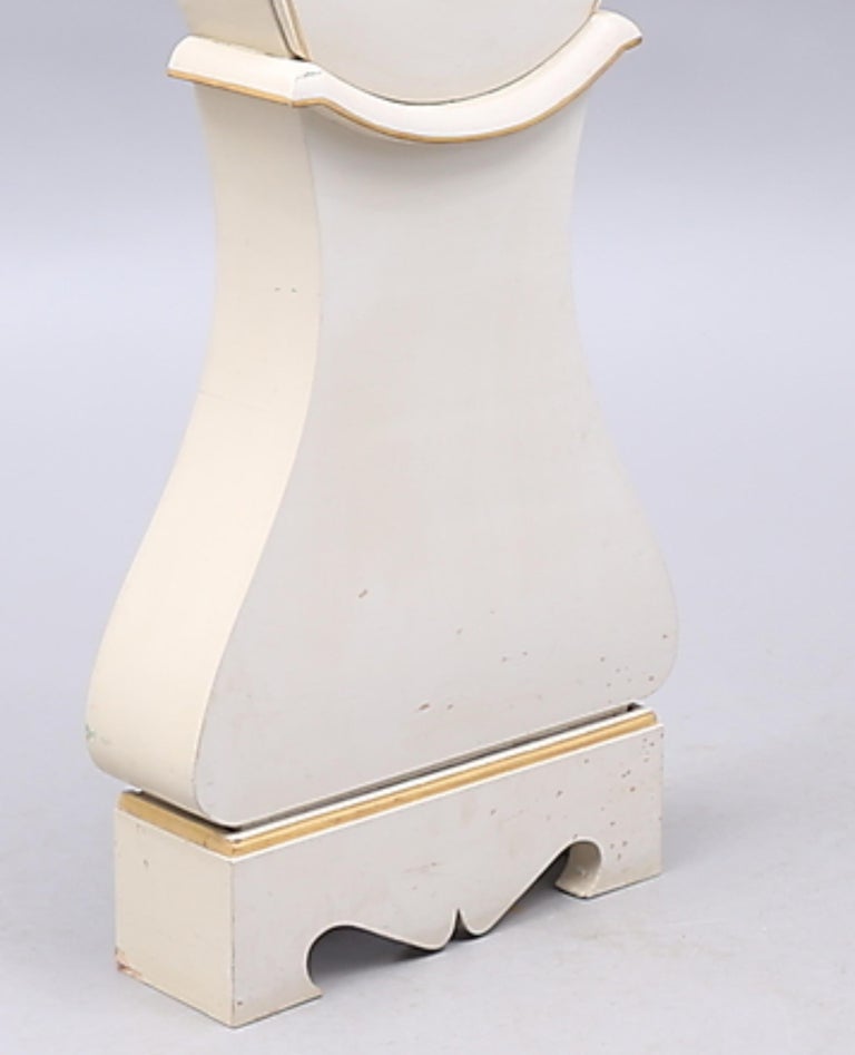 White Mora Clock Swedish Early 1800s Antique Fryksdall Crown Painted at ...