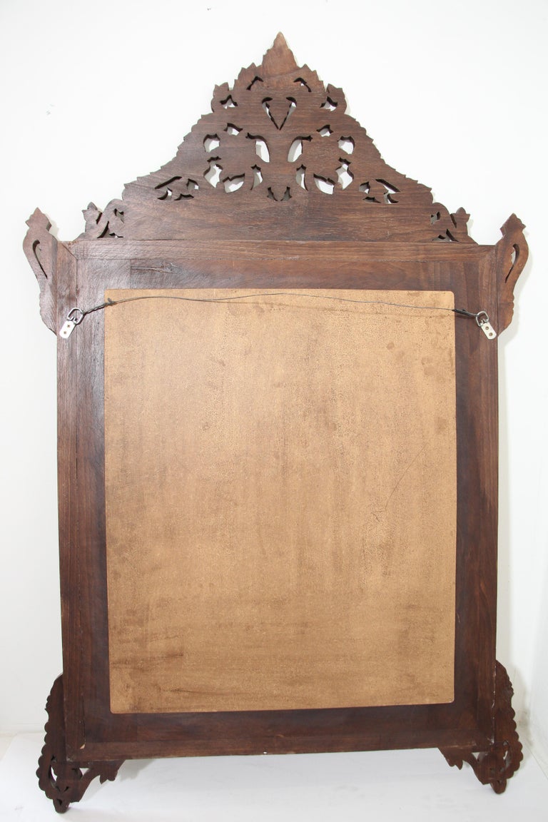 White Mother of Pearl Inlaid Middle Eastern Mirror at 1stDibs | white ...