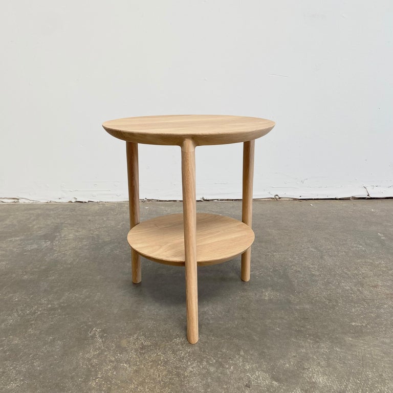 White Oak Modern Side Table For Sale at 1stDibs
