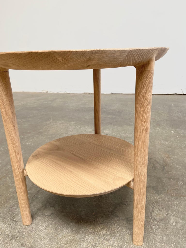 White Oak Modern Side Table For Sale at 1stDibs