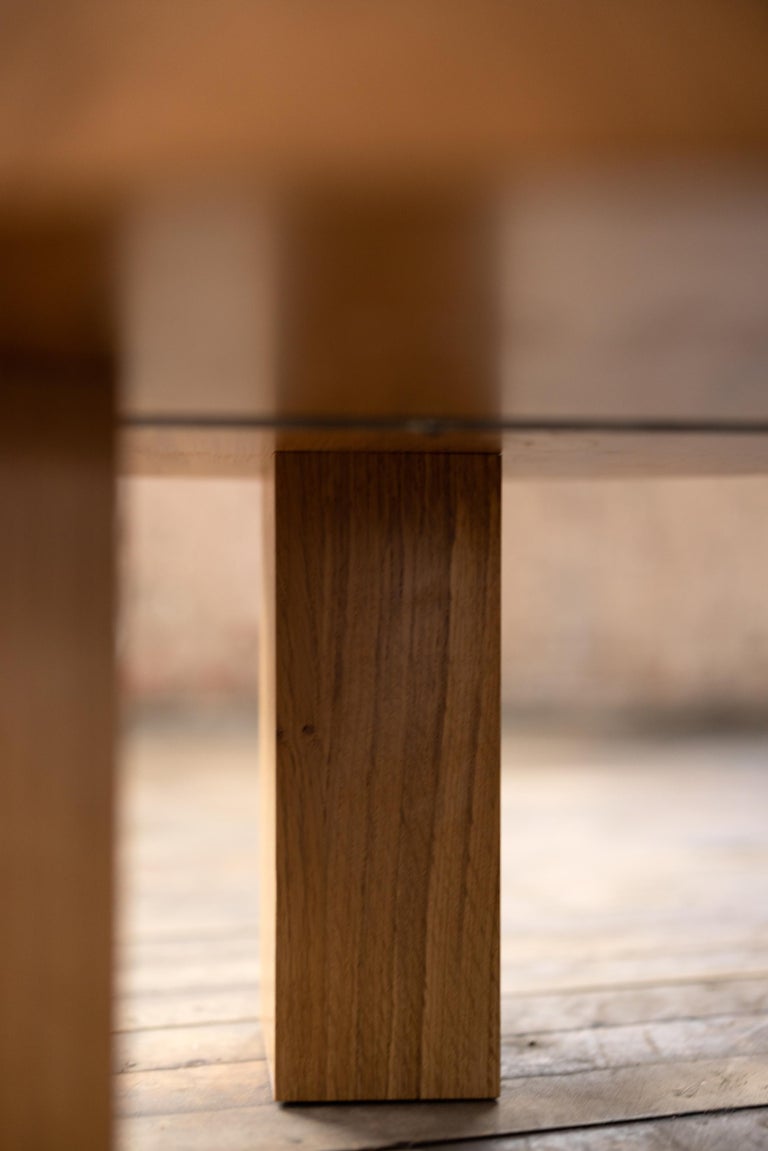 White Oak Wood + Bronze Cast Details Winston Coffee Table by Alabama ...