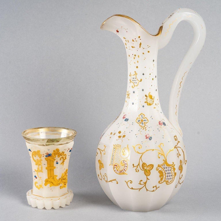 White Opaline Service, End of the 19th Century For Sale at 1stDibs