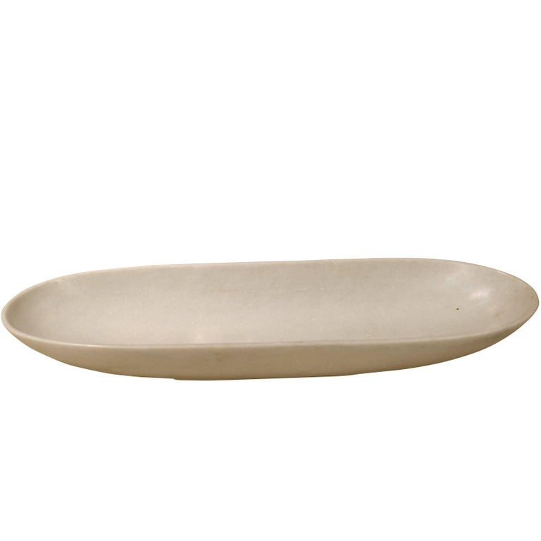 White Oval Marble Tray, China, Contemporary at 1stDibs | china marble ...