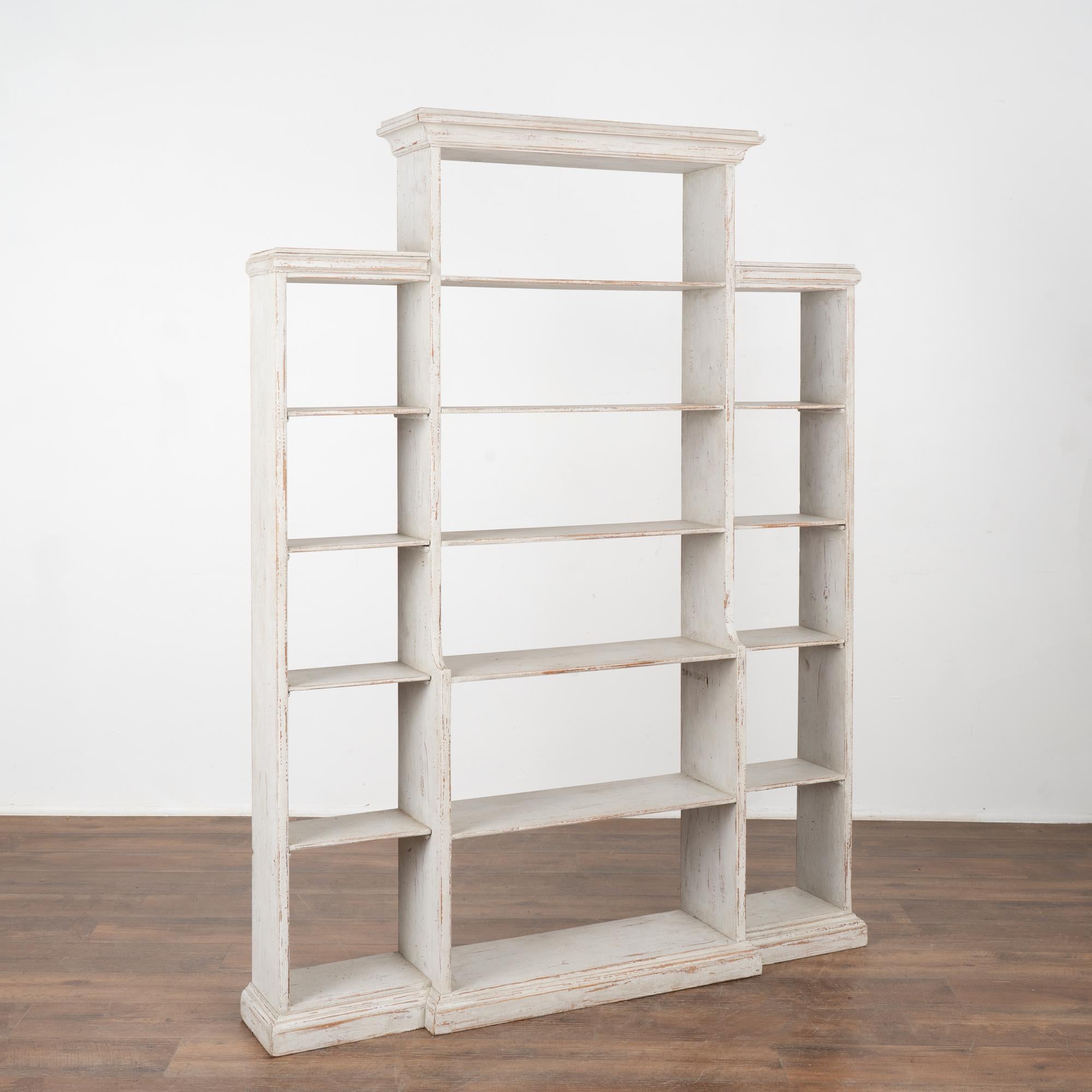 White Painted Open Shelf Bookcase Display Cabinet, Sweden circa 1920 at ...