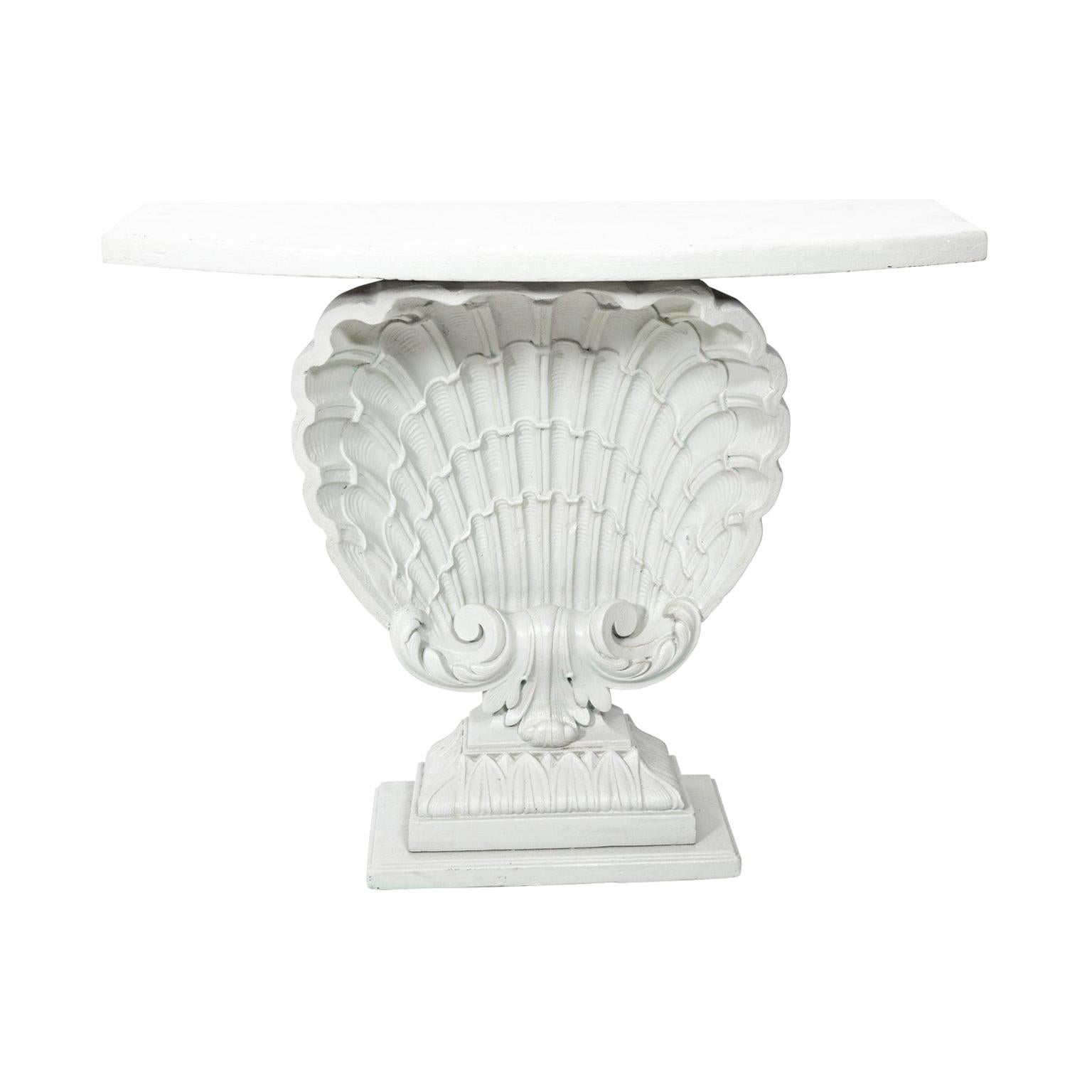Scallop Shell Console Table at 1stdibs