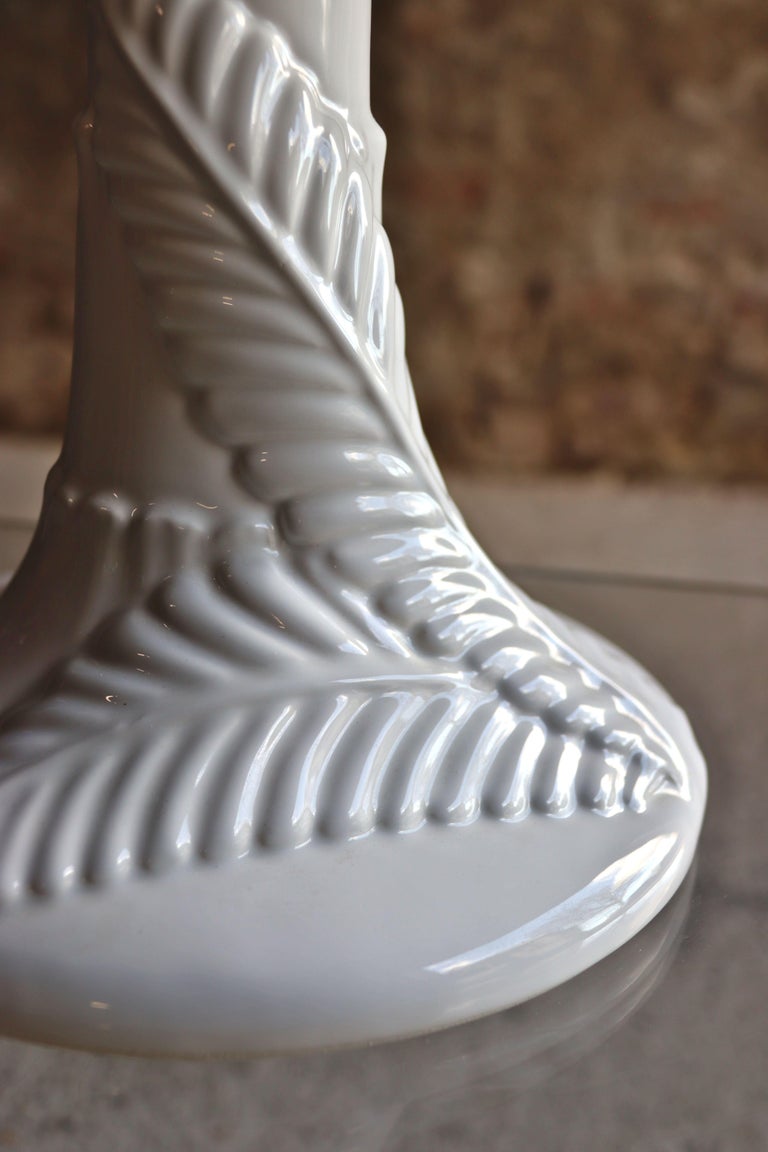 White Palm Tree – Table Lamp – Ceramic – Metal – Italy – 1970s For Sale ...