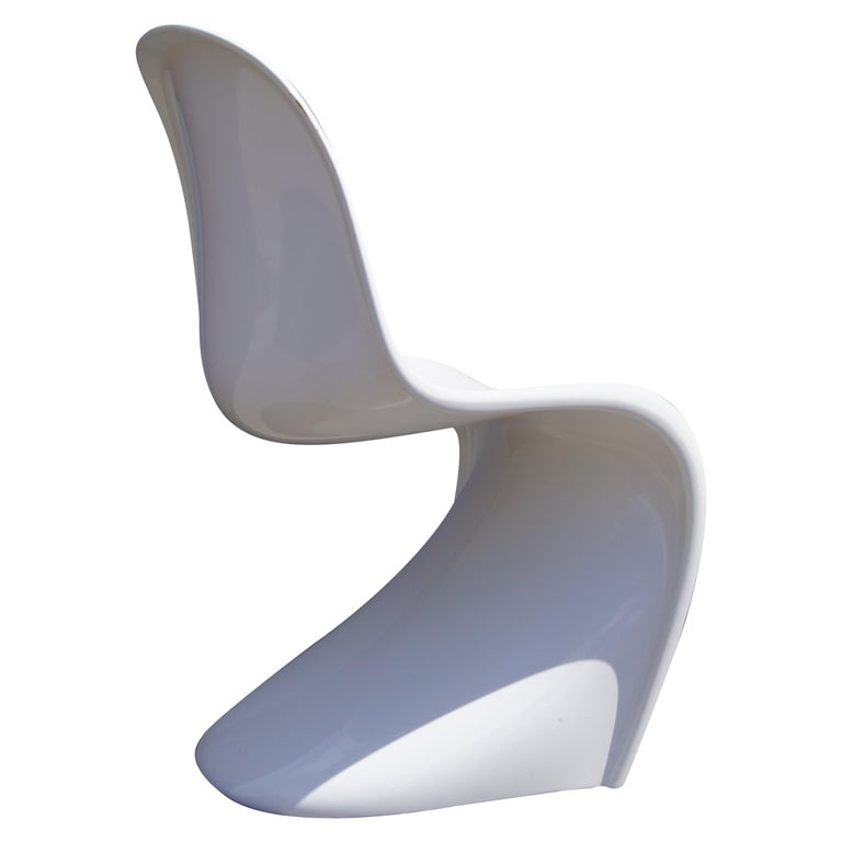 White Panton Chair by Verner Panton for Vitra at 1stDibs