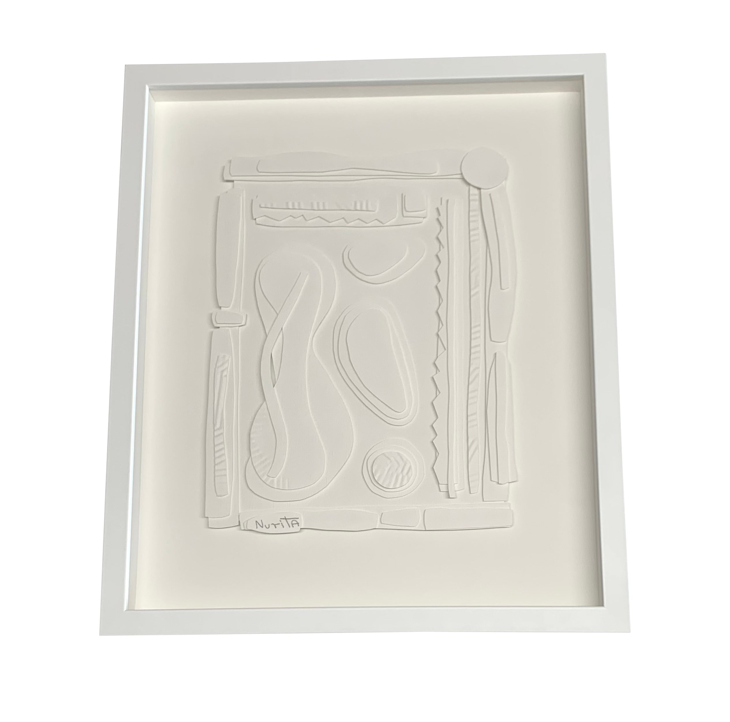 White Paper Cuts Collage by Artist Nurit Amdur, United States ...