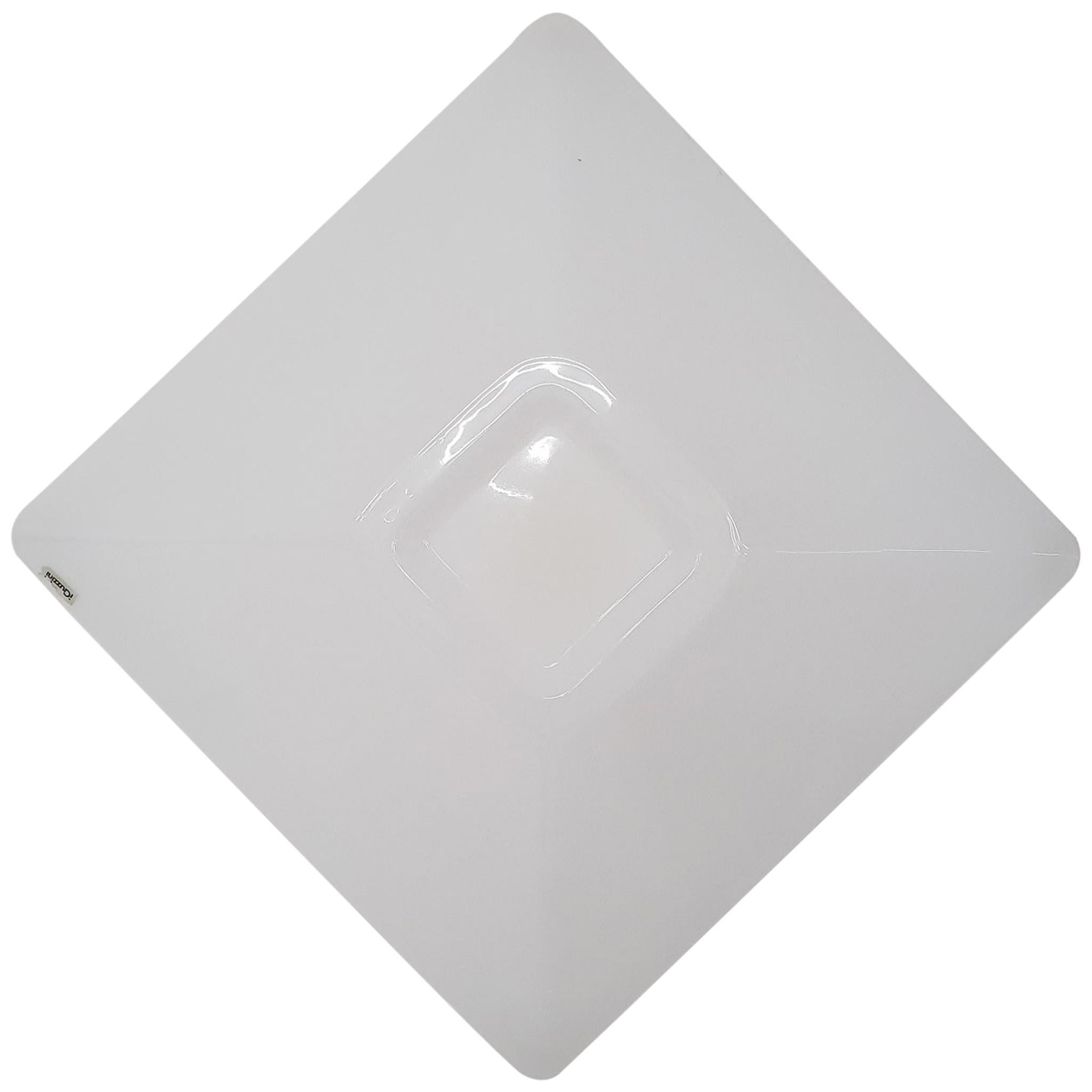 White Plexiglass Square iGuzzini Wall or Ceiling Light, Italy, 1970s ...