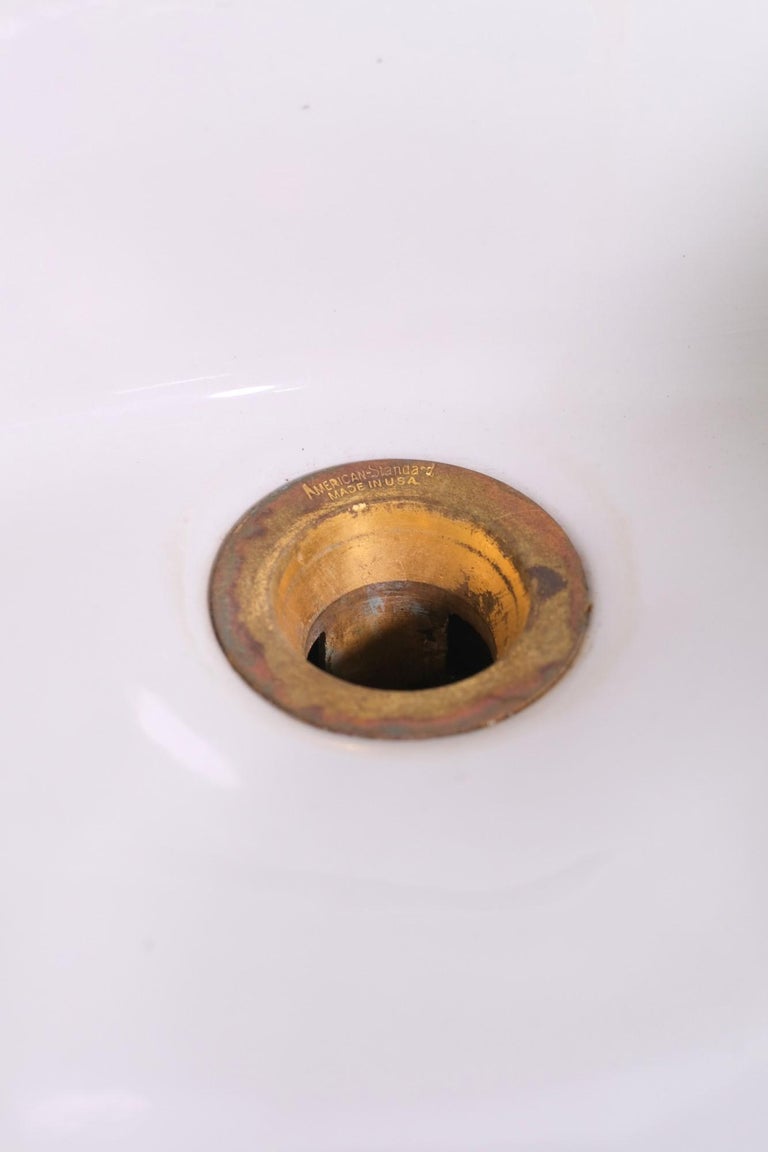 White Porcelain Bidet with Gold Plated Hardware by American Standard ...