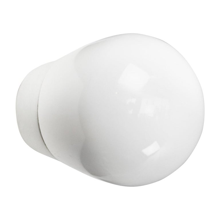 White Porcelain Ceiling Wall Scone Lamp, Scone No. 6000 by Wilhelm ...