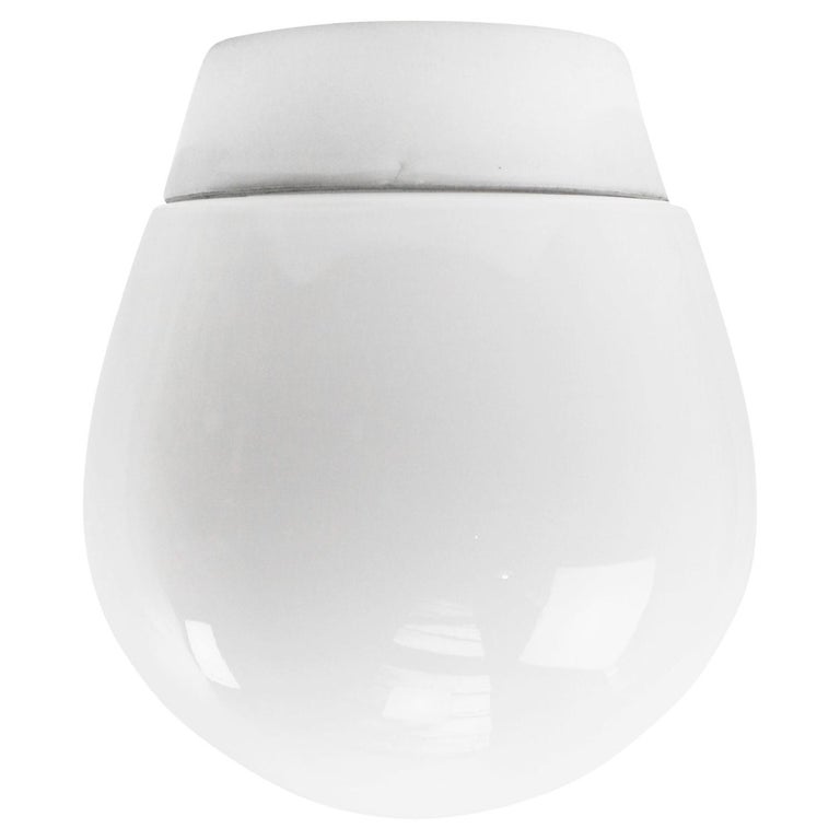 White Porcelain Ceiling Wall Scone Lamp, Scone No. 6002 by Wilhelm ...