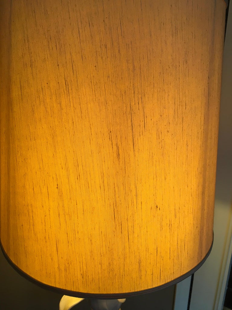 White Porcelain Corn Table Lamp, Italy, 1960s For Sale at 1stDibs