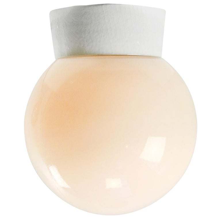 White Porcelain Vintage Opaline Glass Wall Ceiling Lamps Scones For ...