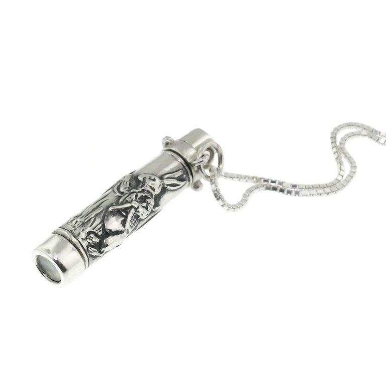 White Rabbit Kaleidoscope Necklace at 1stDibs