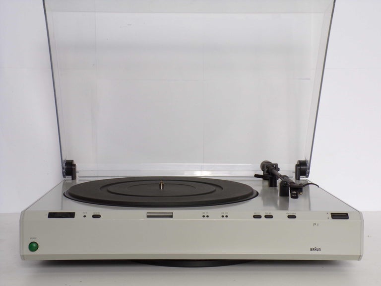 White Record Player Braun Atelier HiFi P1, Dieter Rams, 1980 at 1stDibs