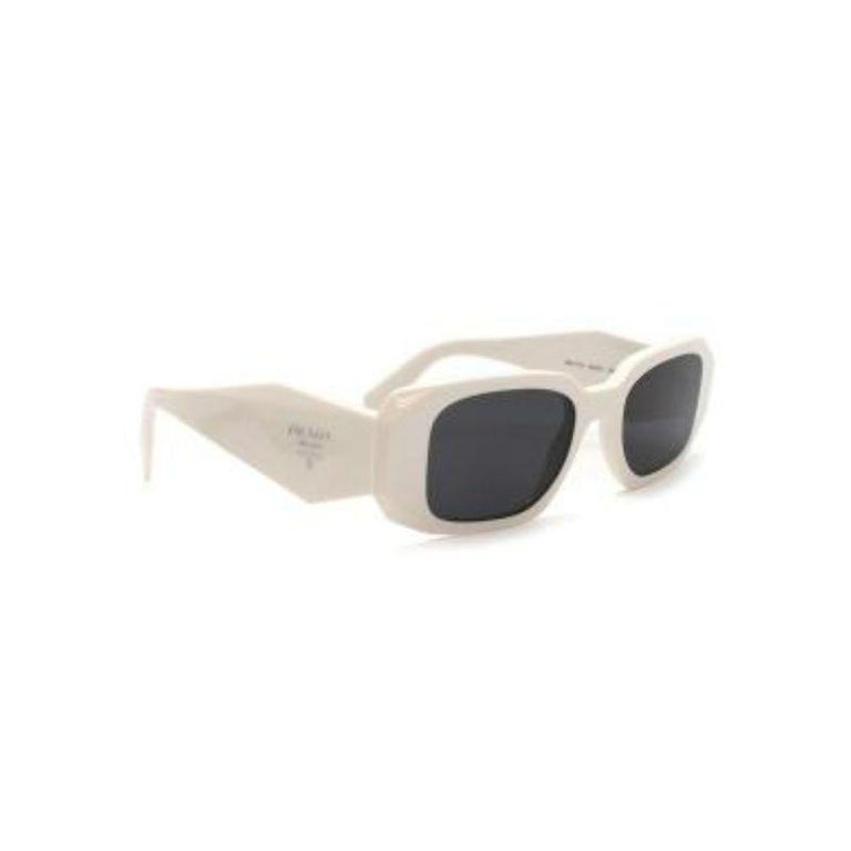 white rectangle sunglasses For Sale at 1stDibs