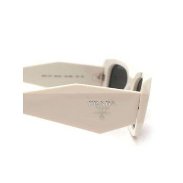 white rectangle sunglasses For Sale at 1stDibs