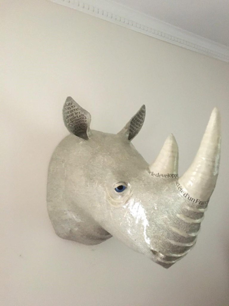 White Rhinoceros Trophy For Sale at 1stDibs