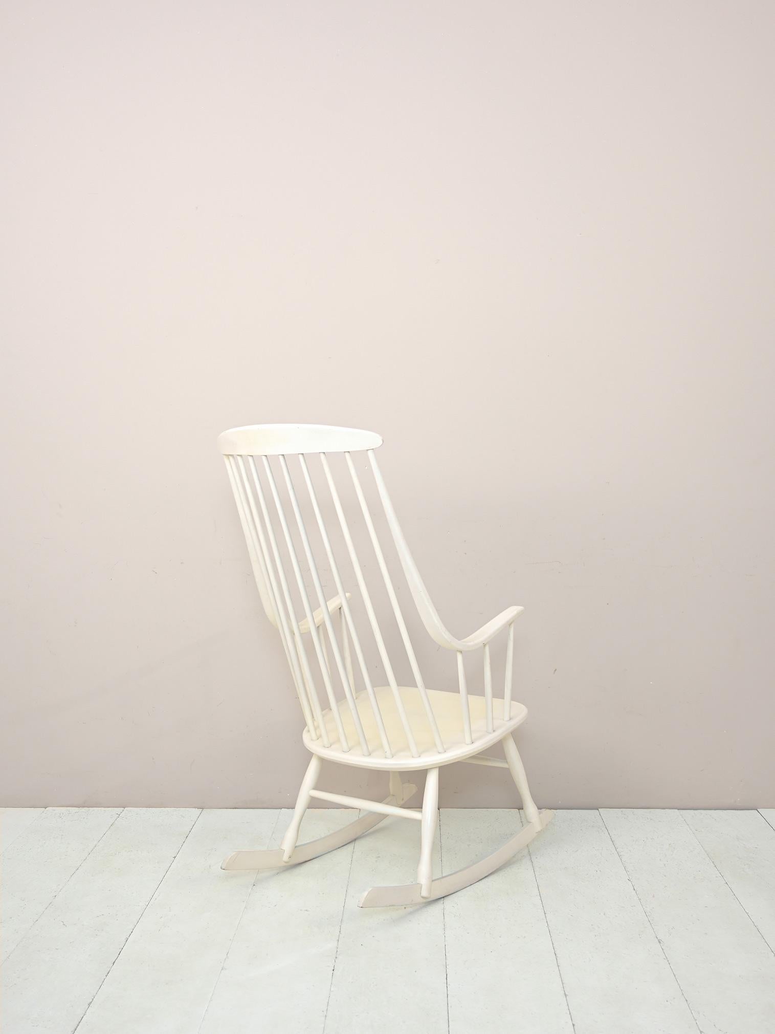 White Rocking Chair For Sale at 1stDibs