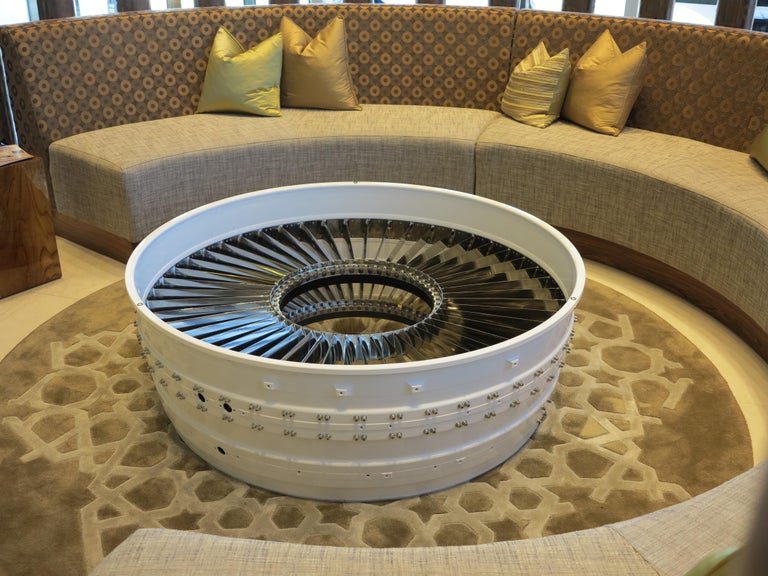 White Rolls Royce Sea Harrier Jump Jet Aircraft Coffee Table For Sale ...