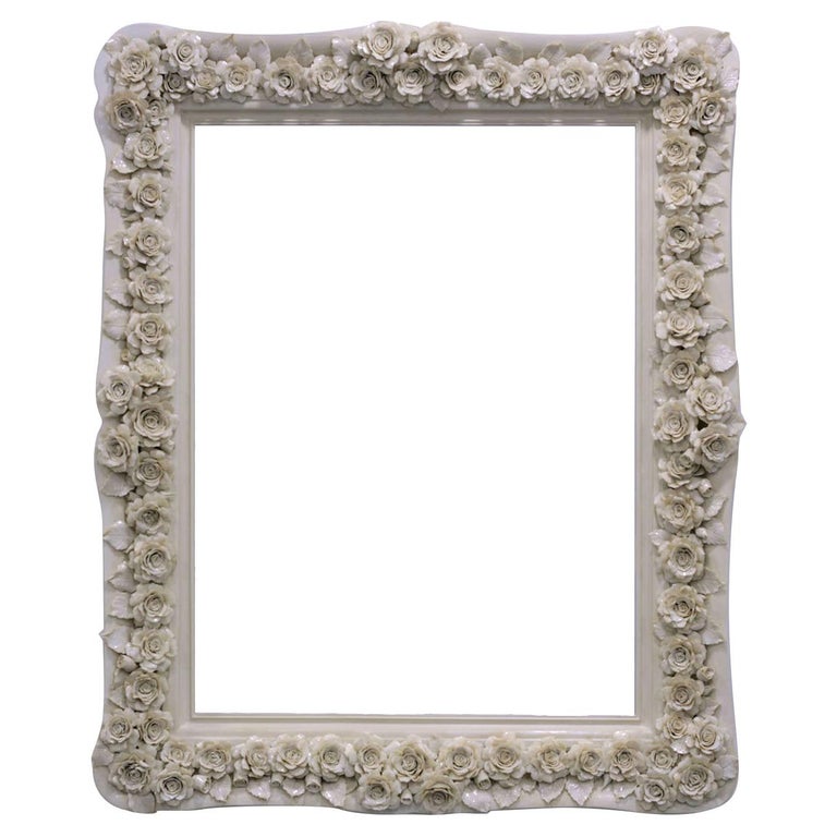 White Rose Frame For Sale at 1stDibs