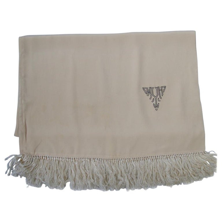 White Silk Men's Scarf at 1stDibs | white silk scarf men, white silk ...