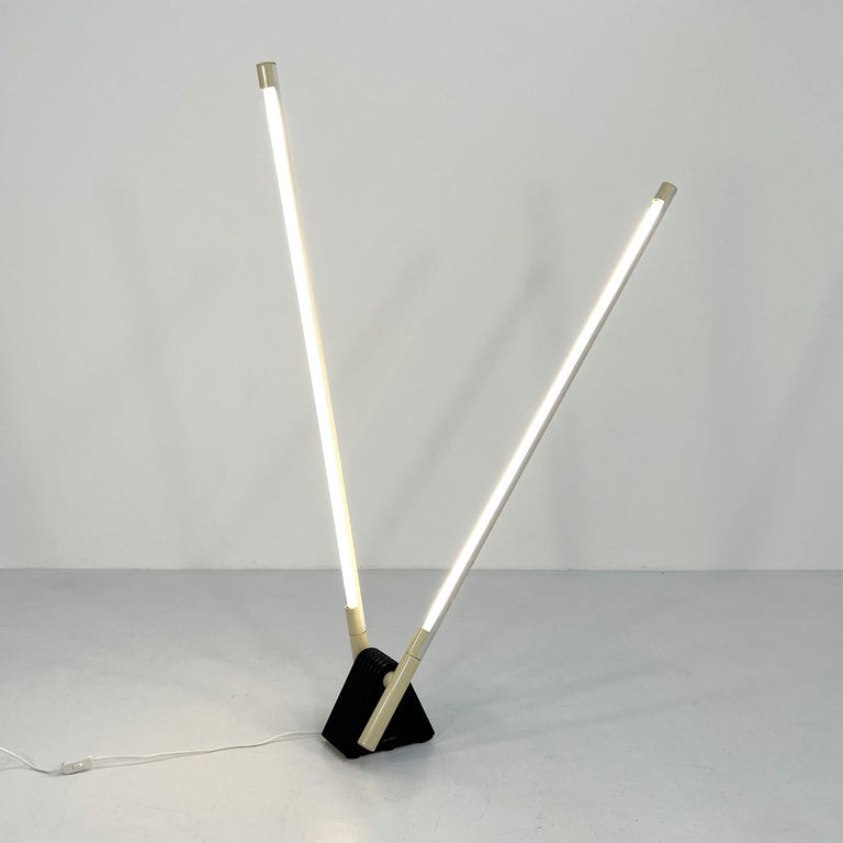 White Sistema Flu Floor Lamp XL by Rodolfo Bonetto for Luci Italia ...