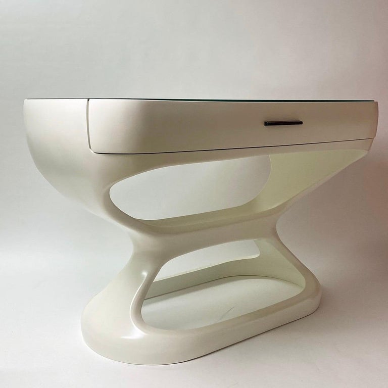 White Space Age Desk Made in Italy, 1970s at 1stDibs | space age table