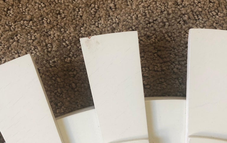 White Starburst Convexed Mirror by Baker Furniture at 1stDibs