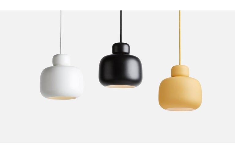 White Stone Pendant Lamp by Philip Bro For Sale at 1stDibs