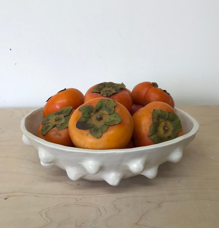 White Stoneware "Bumpy" Bowl by Re/Press Editions at 1stDibs