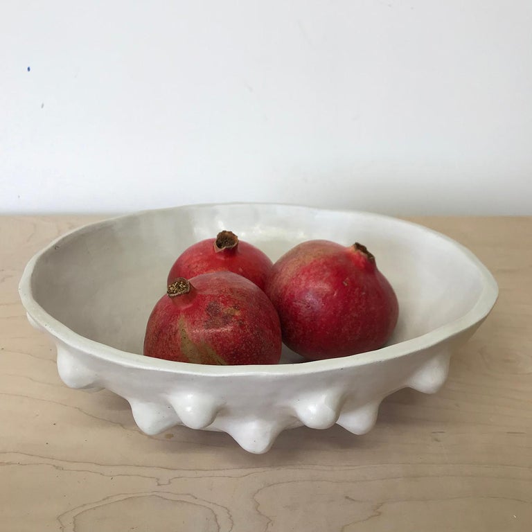 White Stoneware "Bumpy" Bowl by Re/Press Editions at 1stDibs