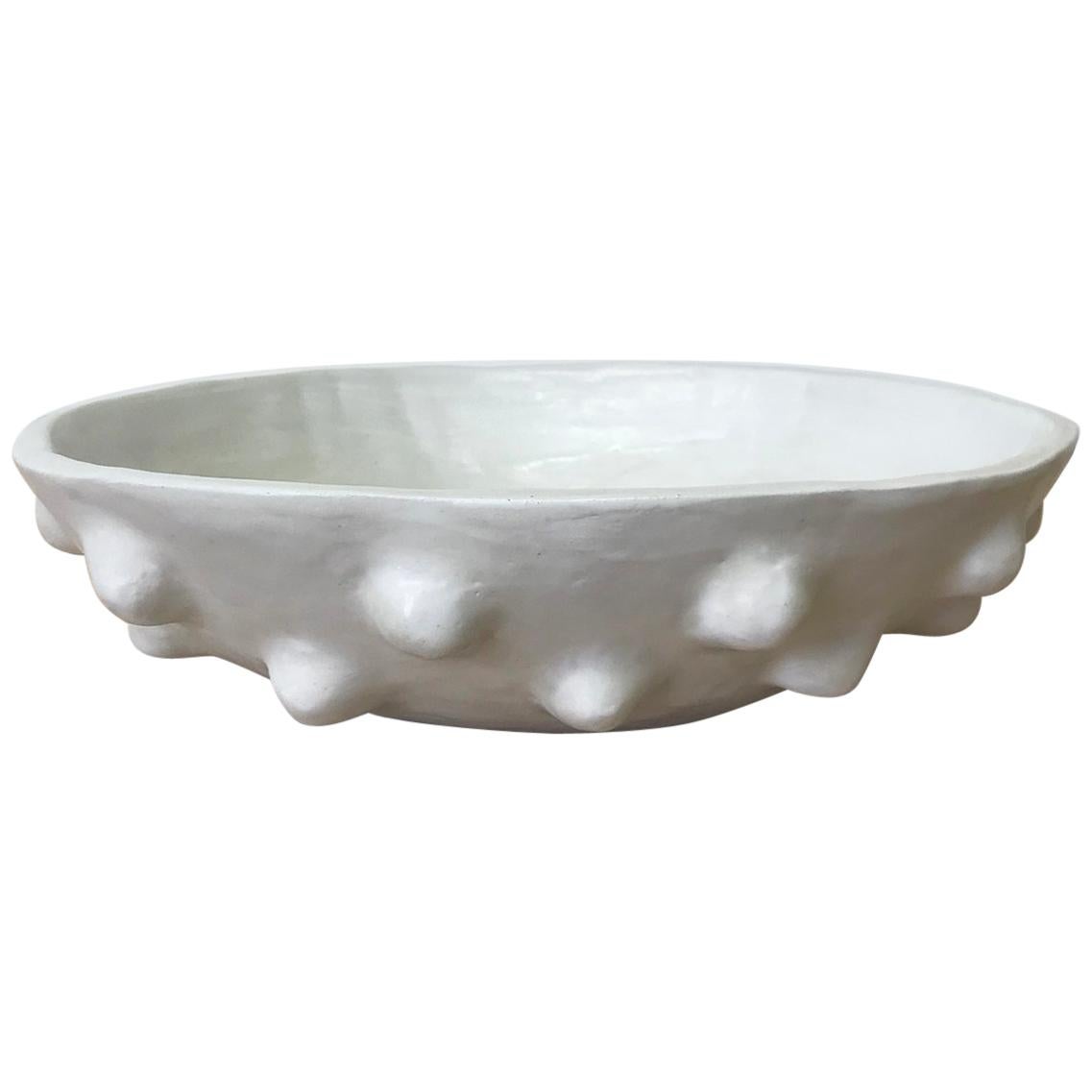 White Stoneware "Bumpy" Bowl by Re/Press Editions at 1stDibs