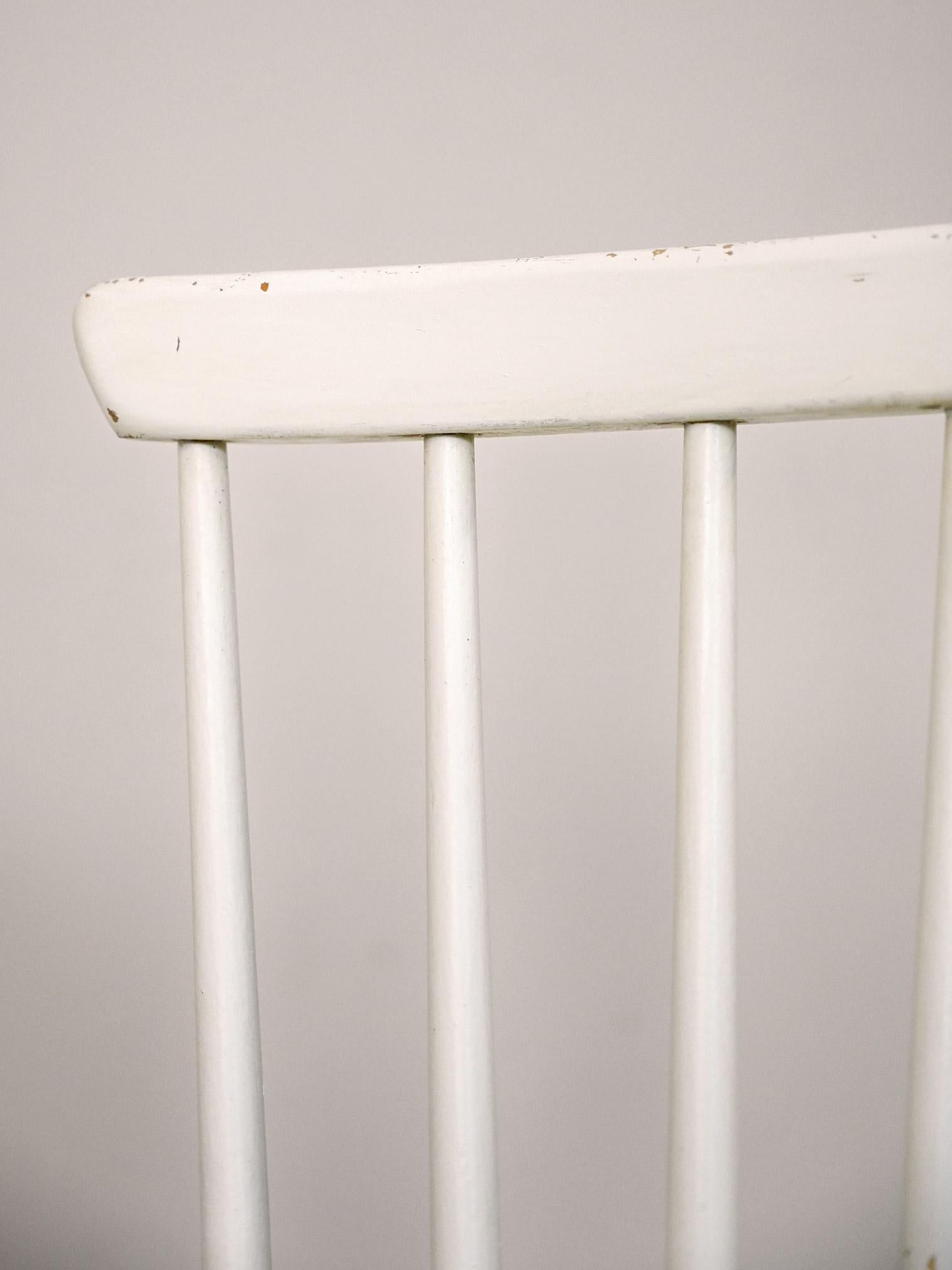 White Swedish Chair at 1stDibs