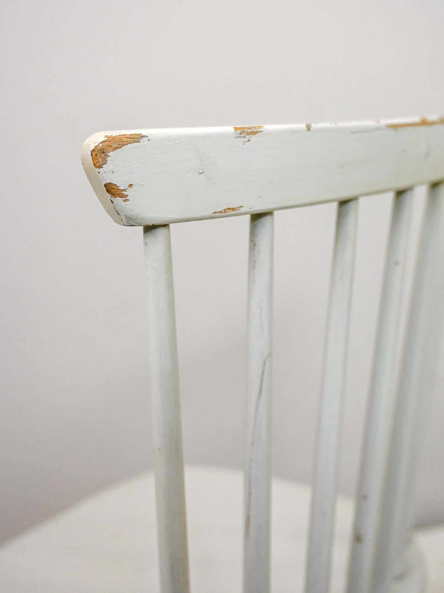 White Swedish Chair at 1stDibs